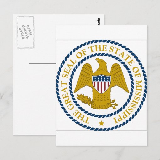 Mississippi State Seal Postcard | Zazzle