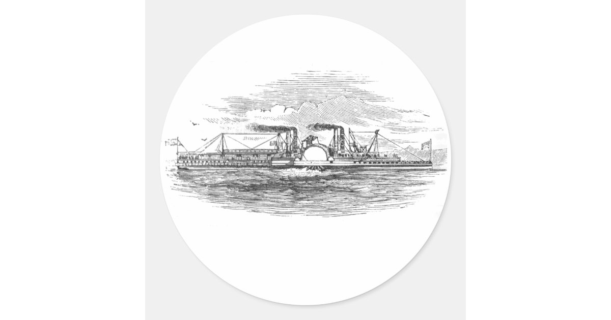 Mississippi Steamboat Stickers | Zazzle