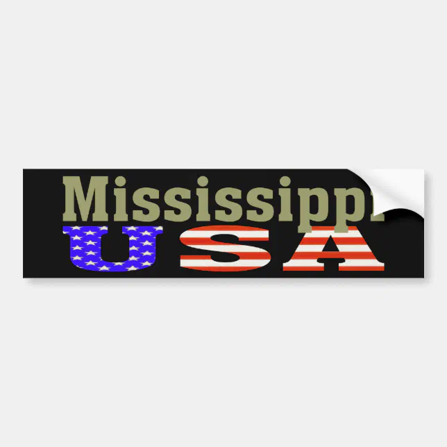 Mississippi USA! Bumper Sticker | Zazzle