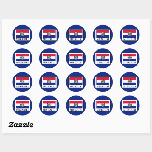 Missouri Classic Round Sticker | Zazzle