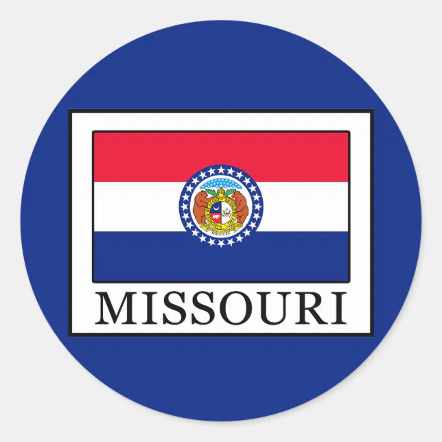 Missouri Classic Round Sticker | Zazzle
