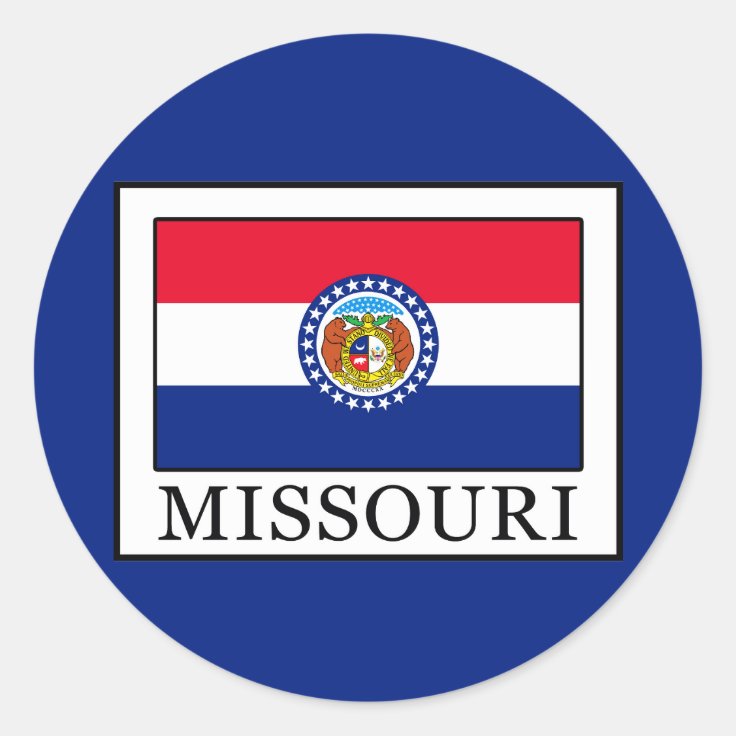 Missouri Classic Round Sticker | Zazzle