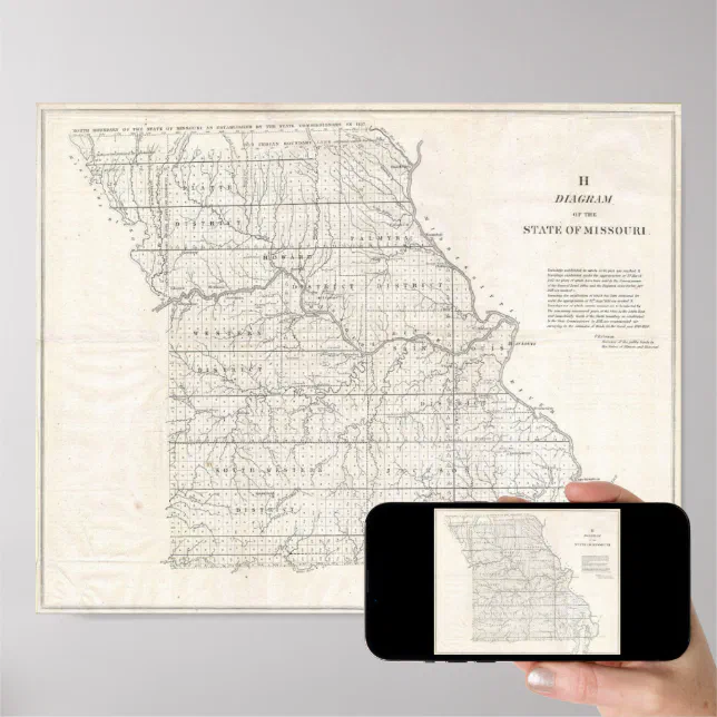 Missouri Map Poster | Zazzle