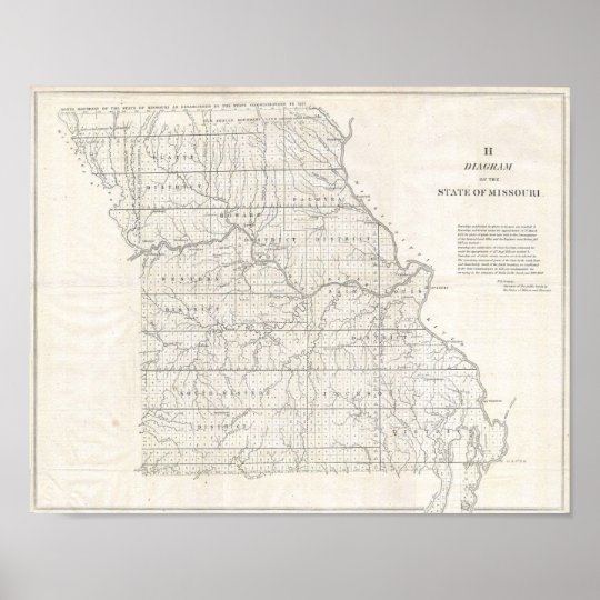 Missouri Map Poster | Zazzle.com