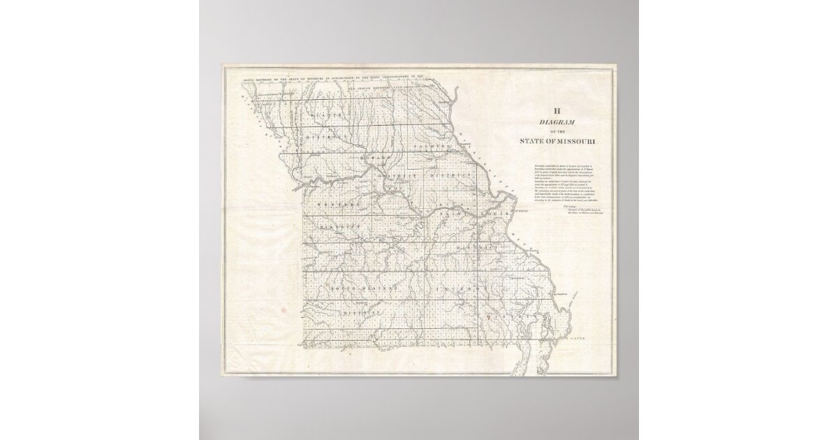 Missouri Map Poster | Zazzle