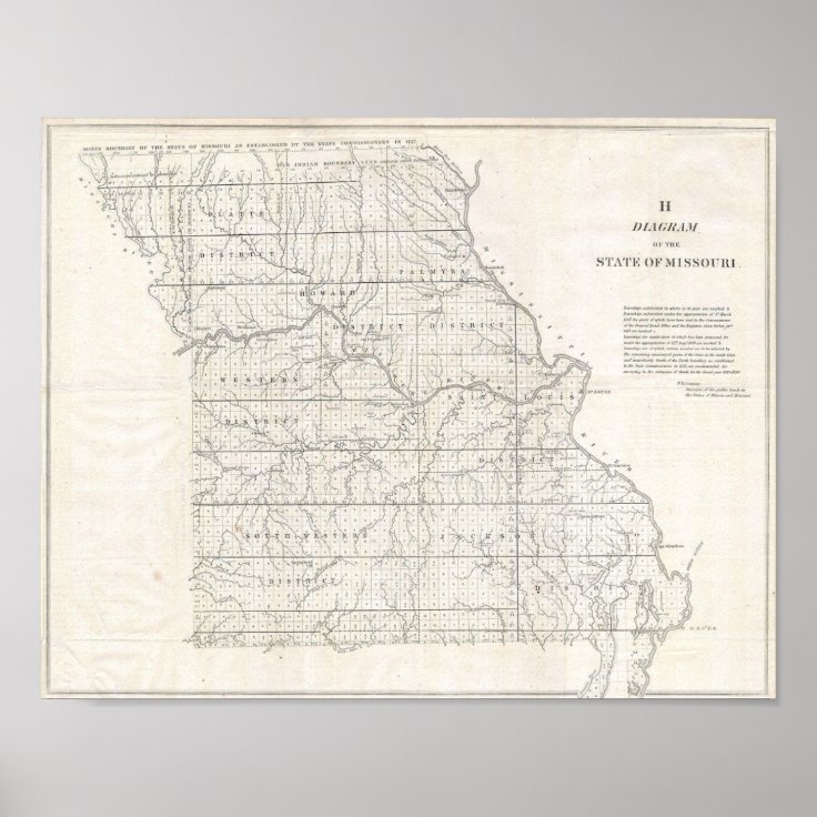 Missouri Map Poster | Zazzle