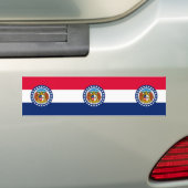 Missouri State Flag Design Bumper Sticker | Zazzle