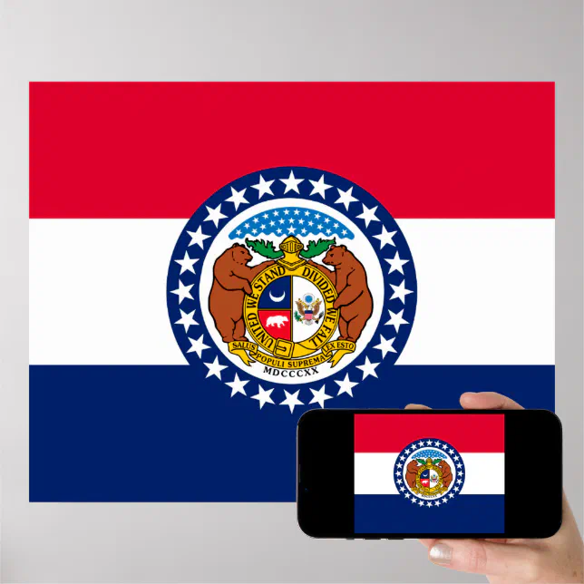 Missouri State Flag Design Poster | Zazzle