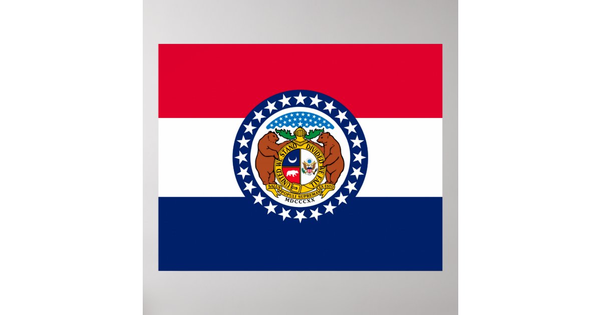Missouri State Flag Design Poster | Zazzle