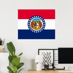 Missouri State Flag Design Poster | Zazzle