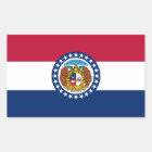 Missouri State Flag Classic Round Sticker | Zazzle.com