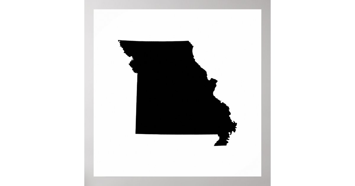 Missouri State Outline Poster | Zazzle