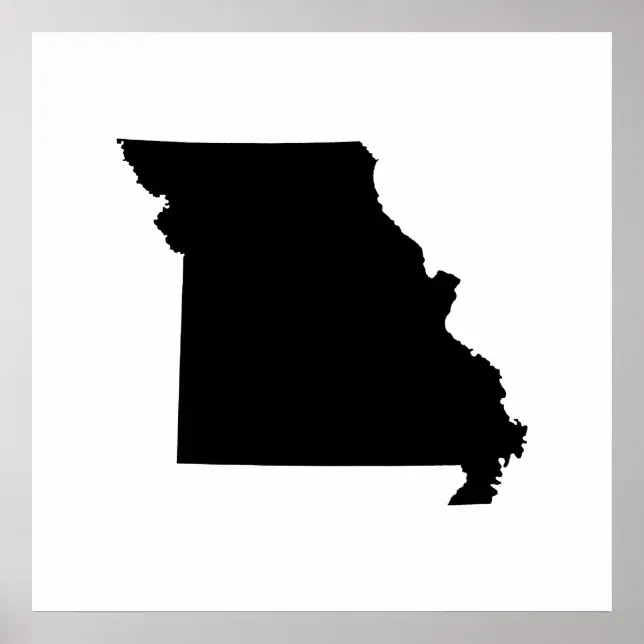 Missouri State Outline Poster | Zazzle