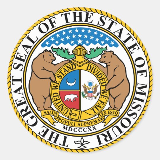 Missouri State Seal Sticker | Zazzle.com