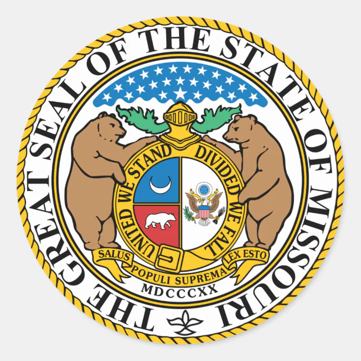 Missouri State Seal Sticker | Zazzle
