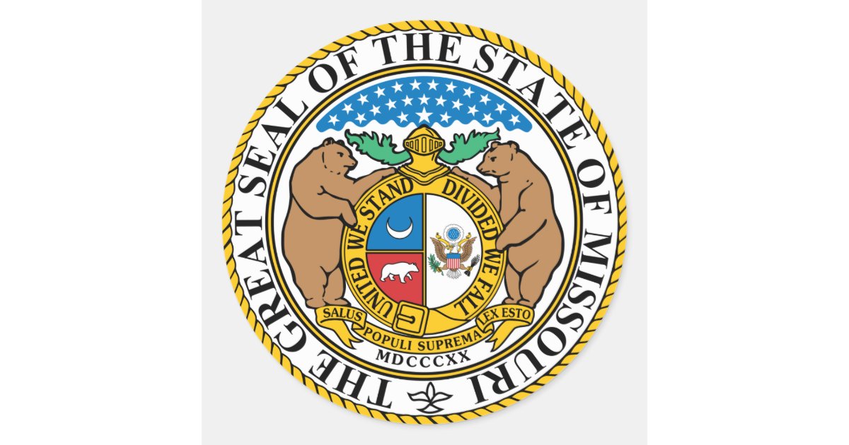 Missouri State Seal Sticker | Zazzle