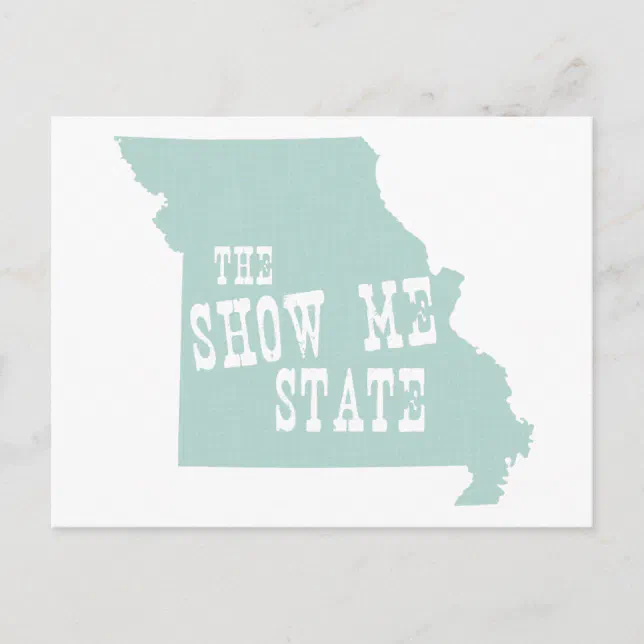 Missouri State Slogan Motto Postcard | Zazzle