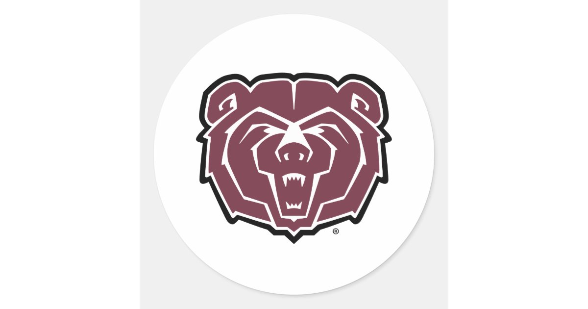 Missouri State University Bears Classic Round Sticker | Zazzle