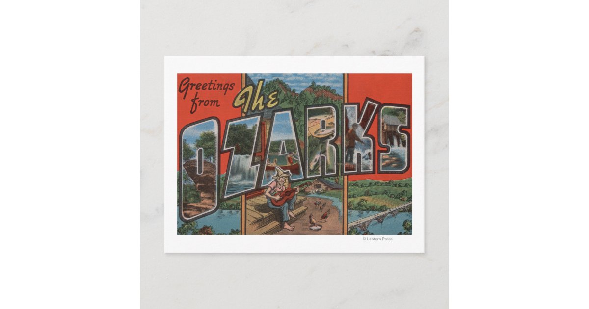 Missouri - The Ozarks - Large Letter Scenes Postcard | Zazzle