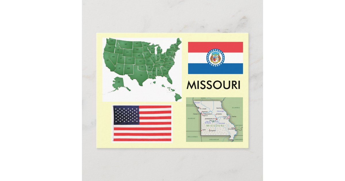 Missouri, USA Postcard | Zazzle
