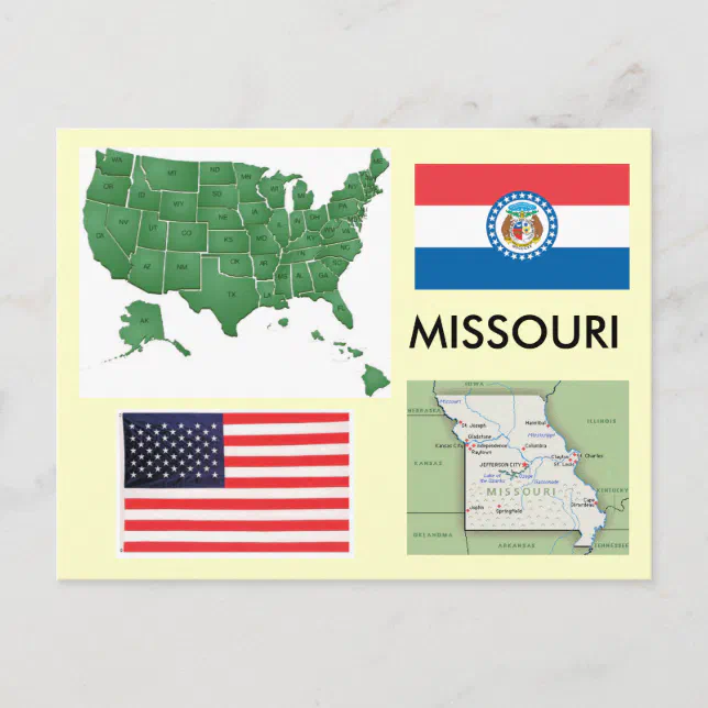 Missouri, USA Postcard | Zazzle