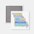 Missouri Word Cloud Magnet | Zazzle
