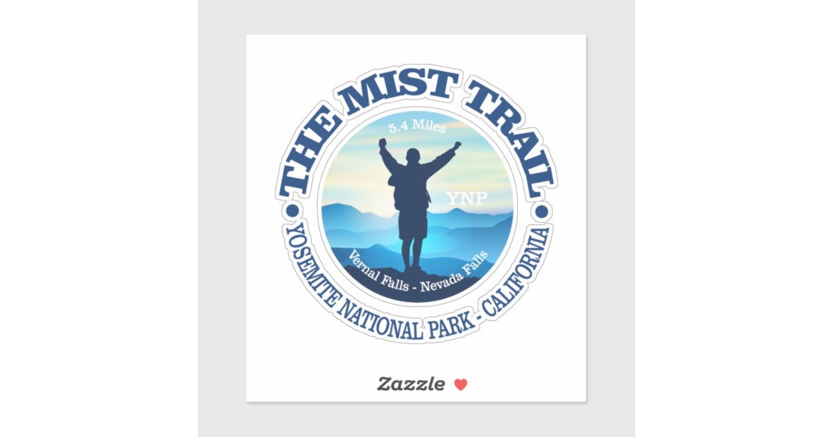Mist Trail (V) Sticker | Zazzle
