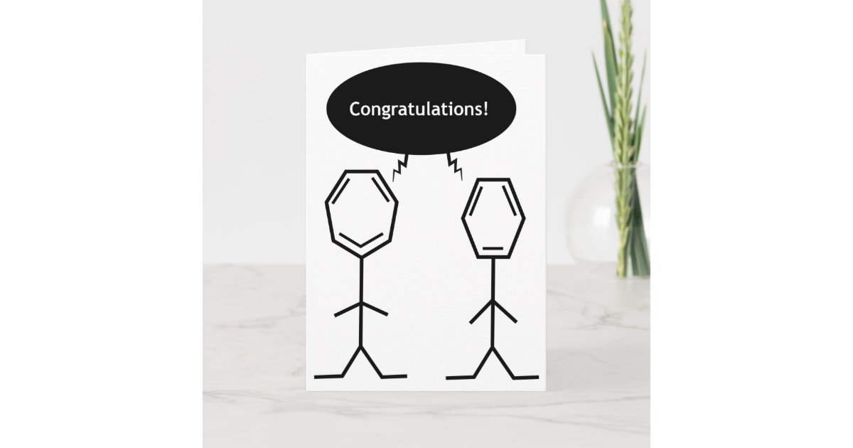 mister benzene Congratulations! card | Zazzle