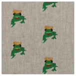 Cute Frog Pattern Fabric | Zazzle.com