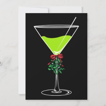 Mistletoe and Martinis Party Invitations | Zazzle