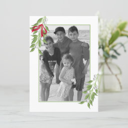 Mistletoe Photo Greeting Card | Zazzle