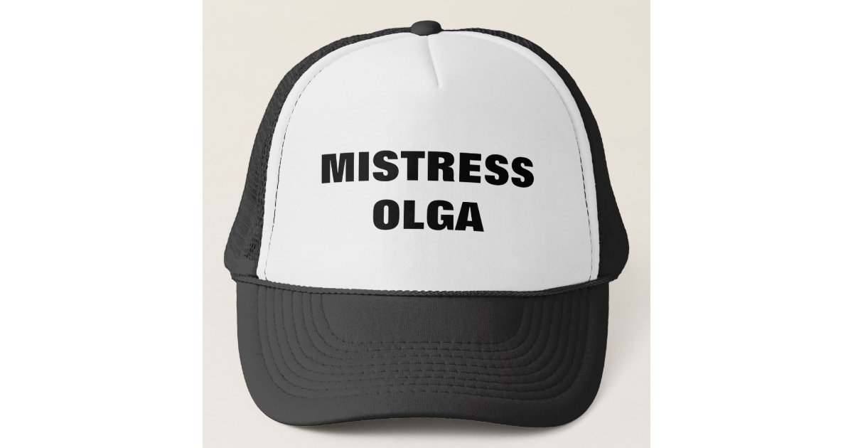 MISTRESS OLGA TRUCKER HAT | Zazzle