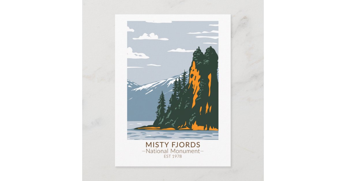 Misty Fjords National Monument New Eddystone Postcard | Zazzle