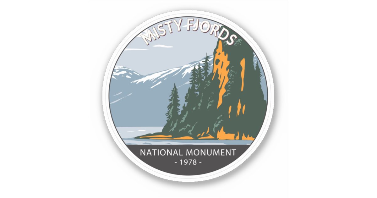 Misty Fjords National Monument New Eddystone Sticker | Zazzle