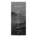 Misty Mountain Black Watercolor Wedding Menu | Zazzle