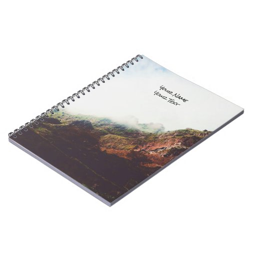 Misty Mountains, Relaxing Nature Landscape Scene Notebook | Zazzle