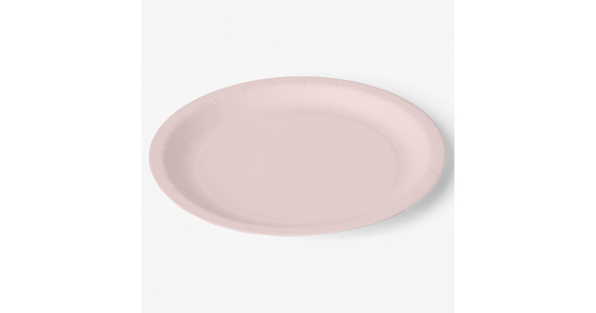 Misty rose hex code FFE4E1 Party Plate | Zazzle
