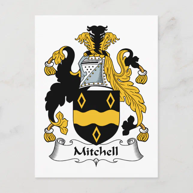 Mitchell Family Crest Postcard | Zazzle