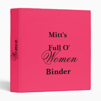 Full of Women Binders, Custom Full of Women Binders Designs, 3 Ring Binders