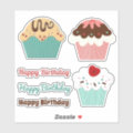 Mix and Match Birthday Cupcake Sticker | Zazzle