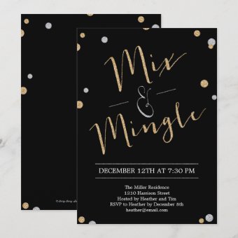 Mix & Mingle Holiday Party Invitation | Zazzle