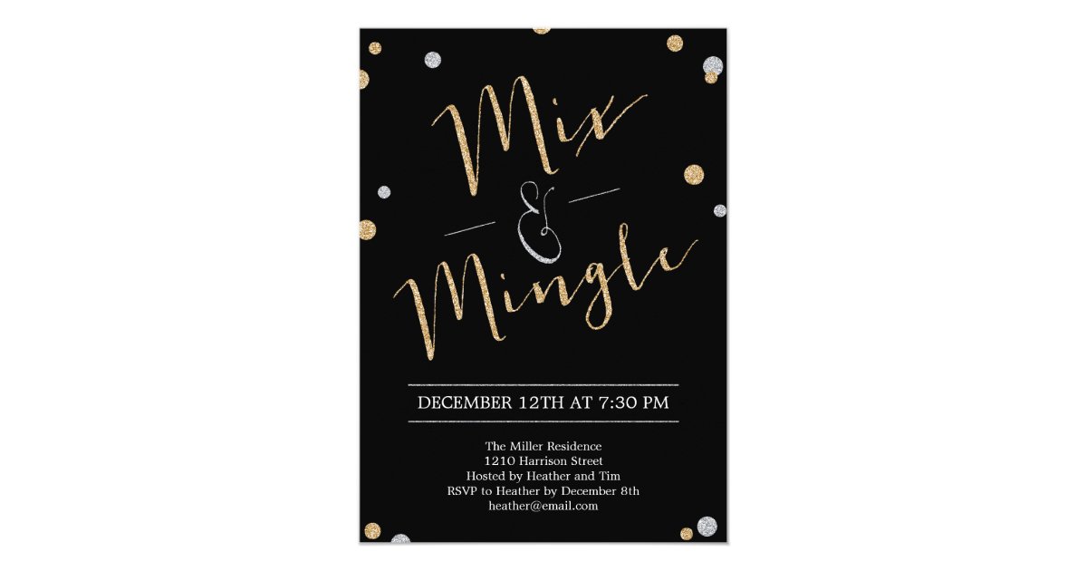 Mix & Mingle Holiday Party Invitation | Mimoprints