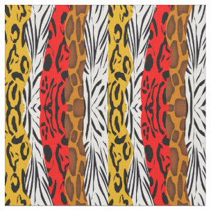 Black White Animal Skin Fabric | Zazzle.com