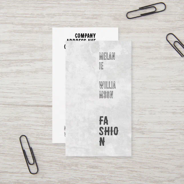 Mixed Font | Creative Layout Business Card | Zazzle