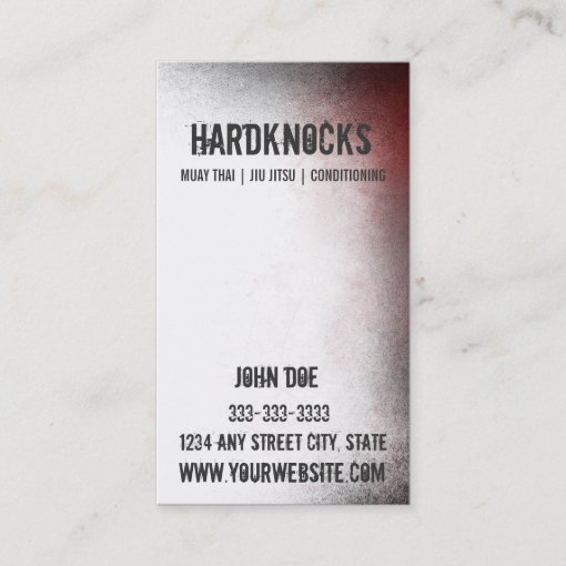 Mixed Martial Art Business Card 5 Class Pass Card | Zazzle