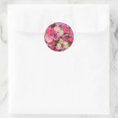 Mixed pastel roses by Therosegarden Classic Round Sticker | Zazzle