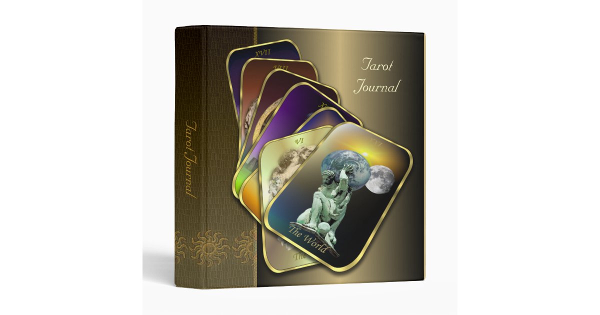 Mixed Tarot Cards 1" Tarot Journal Binder | Zazzle