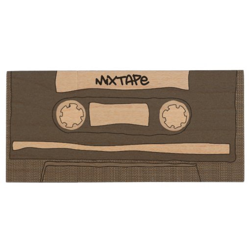Mixtape Wood USB Flash Drive | Zazzle