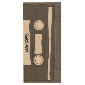 Mixtape Wood USB Flash Drive | Zazzle