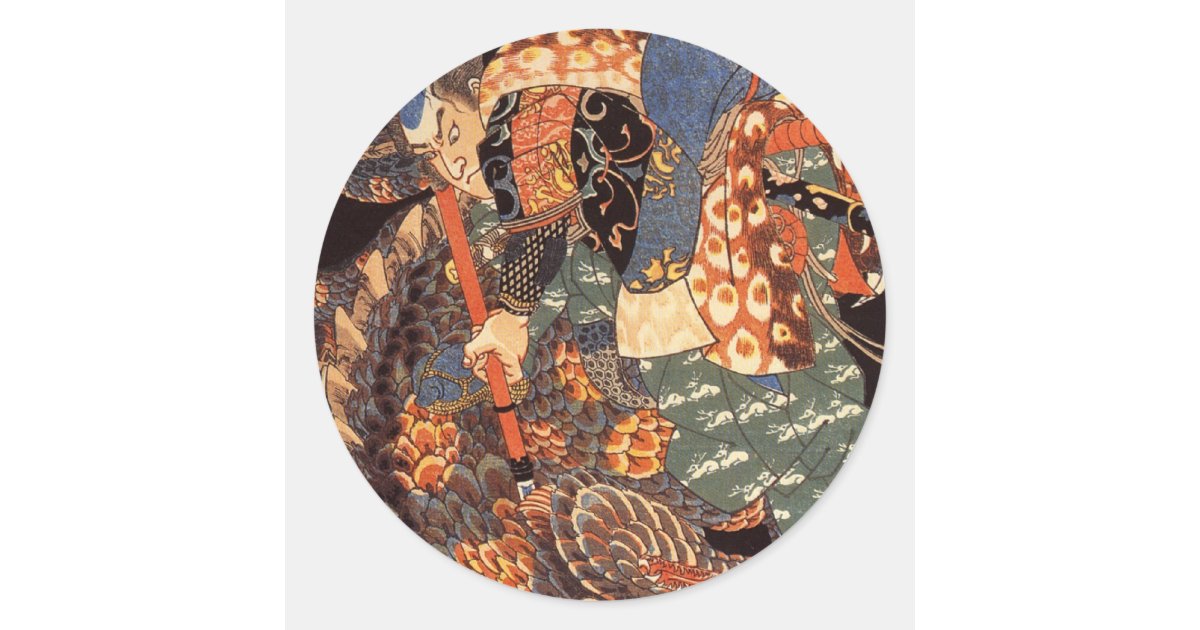 Miyamoto Musashi Classic Round Sticker | Zazzle